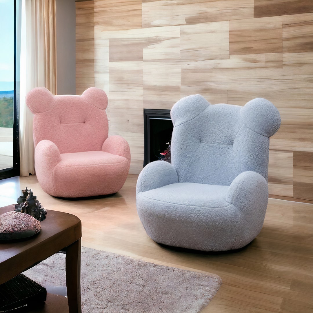 Bear Sofa Chair Mini Fluffy Bear Sofa Cute Sofa Chair Single Seat ...