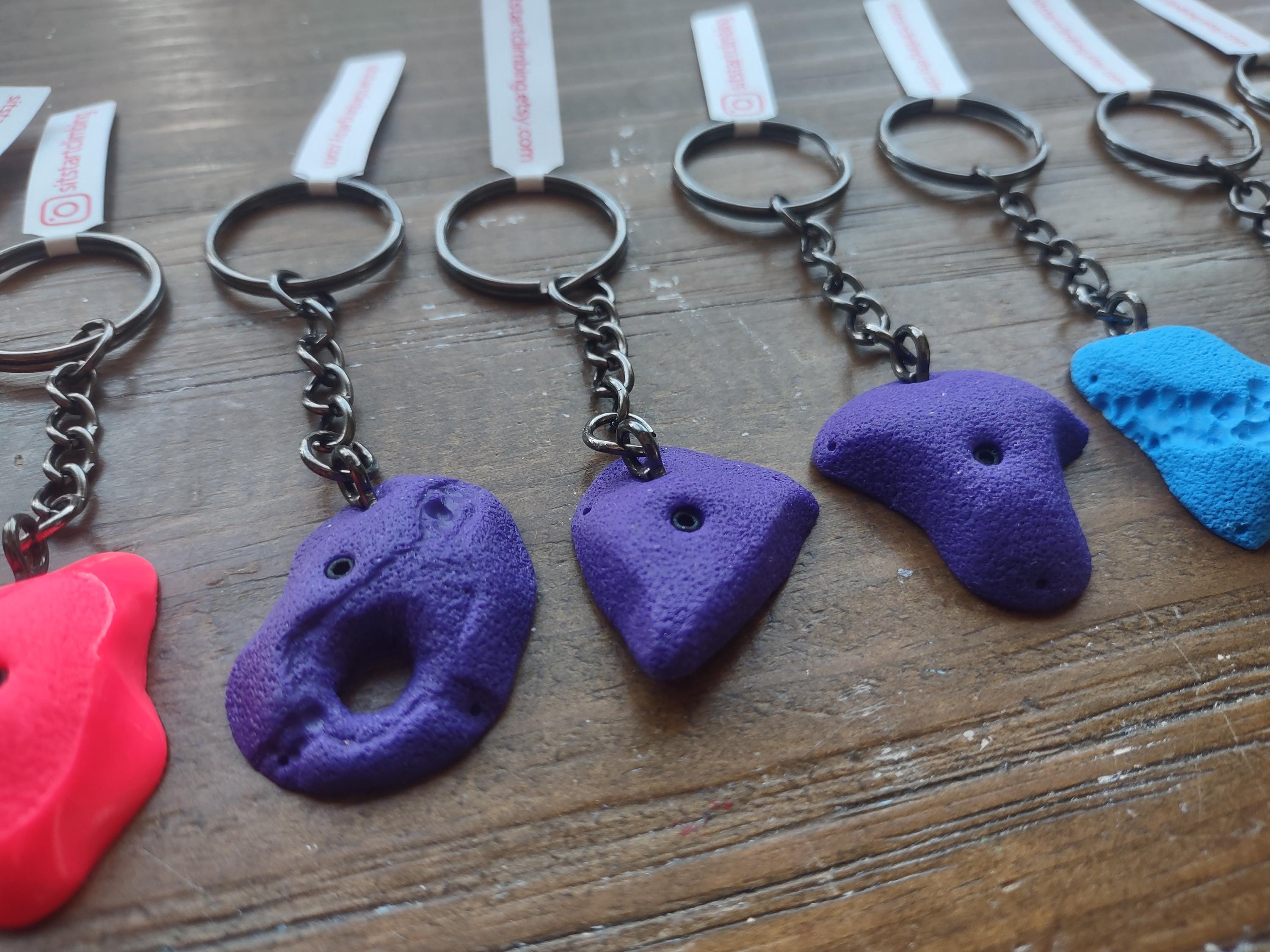 Custom Climbing Hold Keychain - Etsy