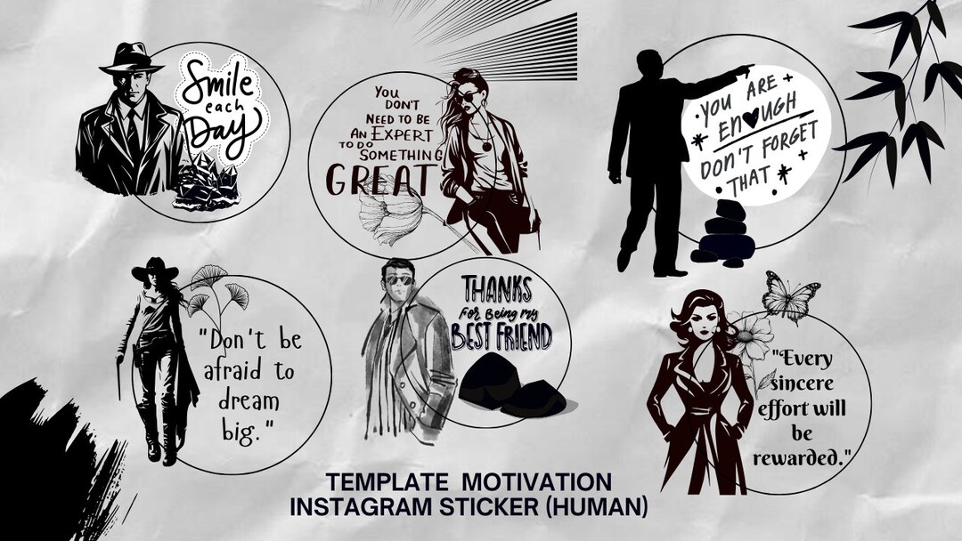 50 Human Sticker Quote Sticker Instagram Inspirational/motivation ...