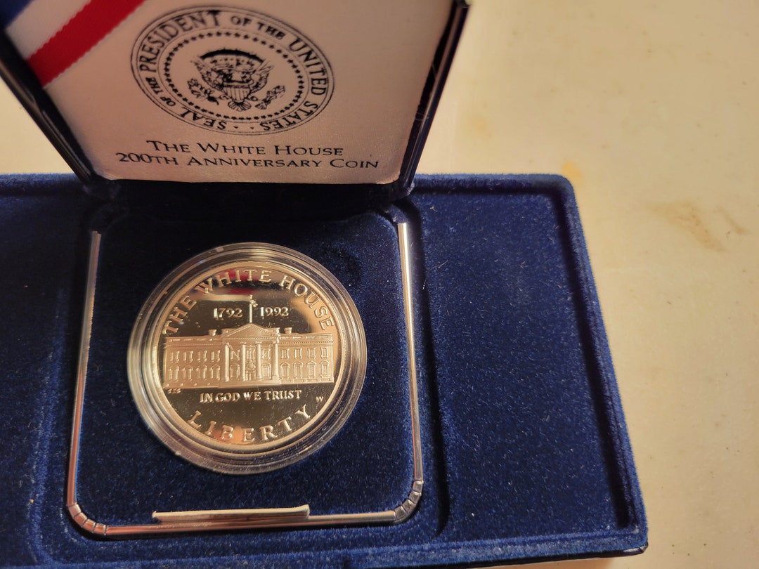 The White House 200th Anniversary Coin. 1992 W Proof Silver Dollar - Etsy