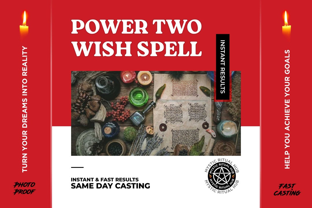 Make Your Any Wish Come True, Same Day Cast, Two Wish Spell - Etsy
