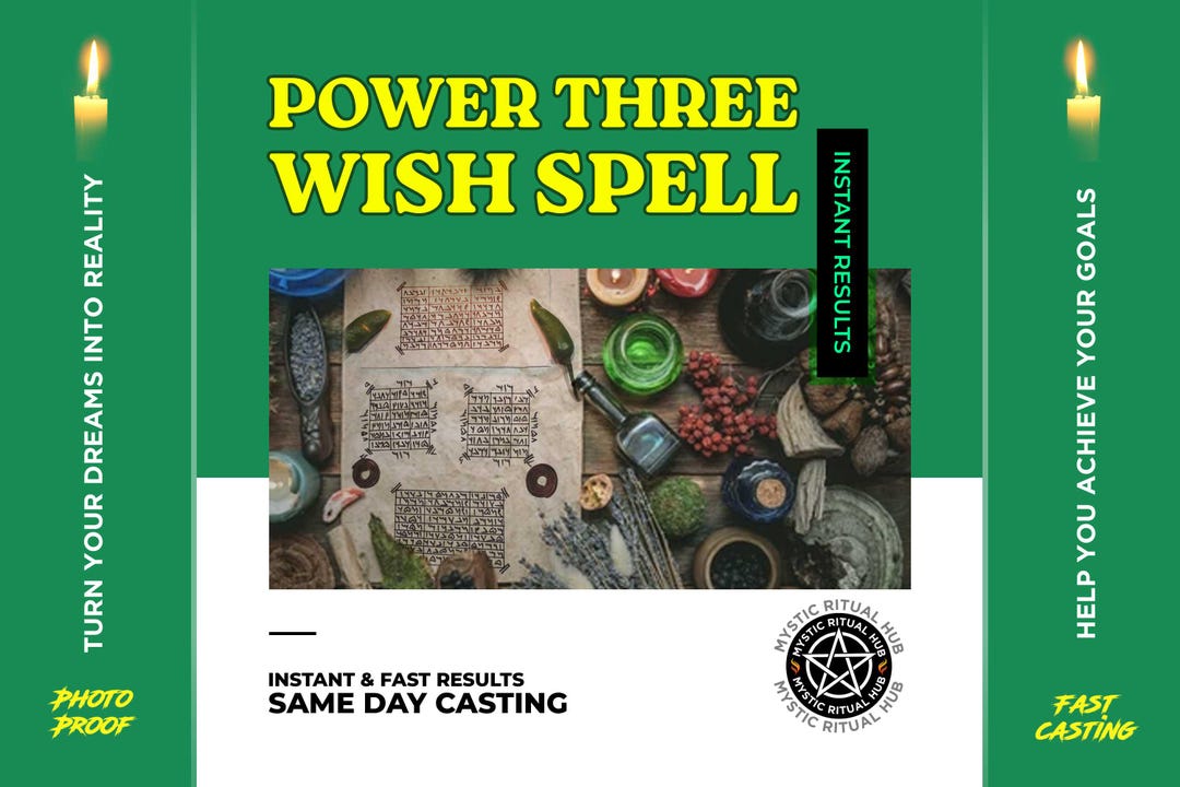Three Wish Spell: Kabbalah Ritual, Same Day Cast - Etsy