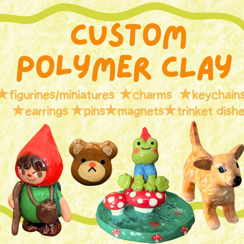 Custom Polymer Clay - Etsy