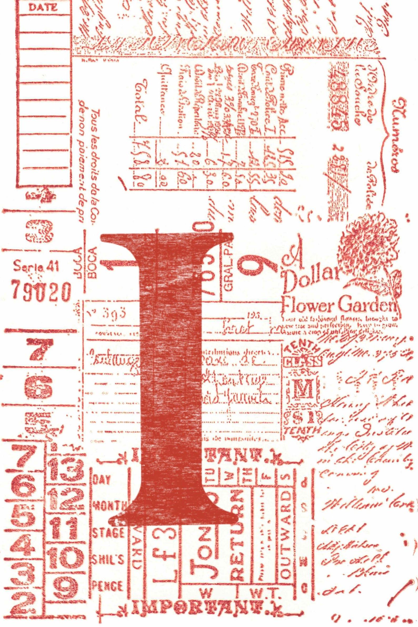 Vintage Alphabet Postcard: 26 Letters Available, Alphabet, Card ...