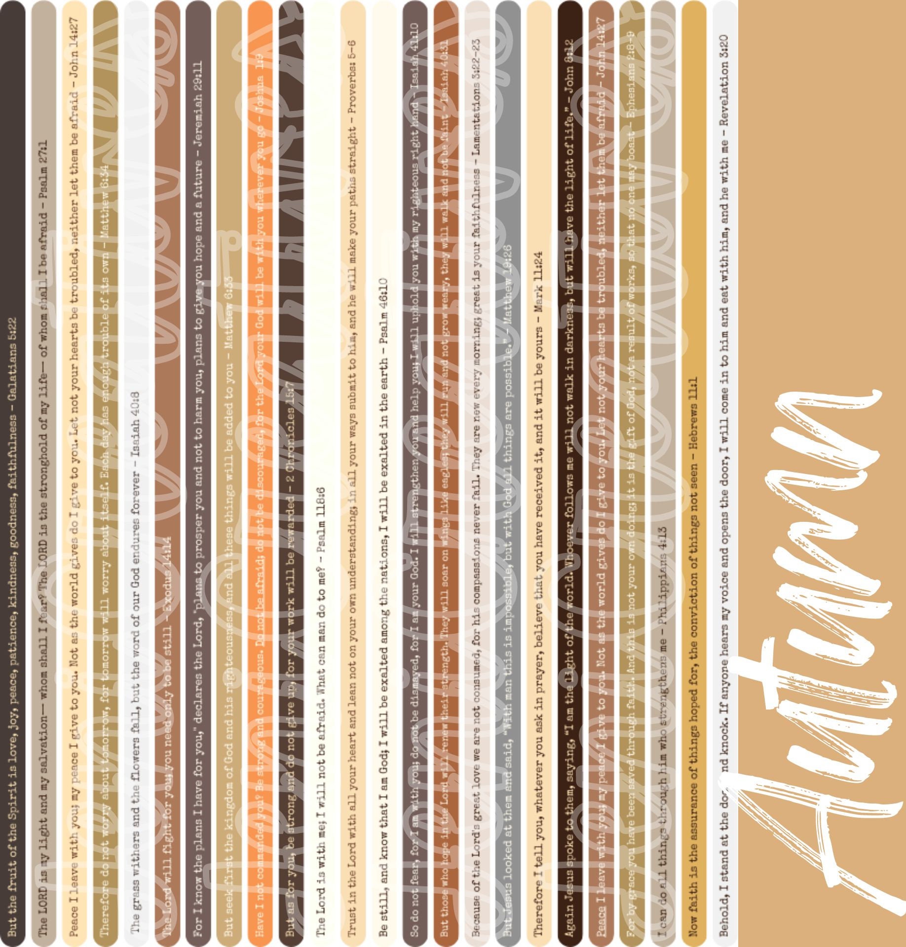 Faithful Seasons: 96 Printable Bible Strips, Verse Margins | Spiritual ...