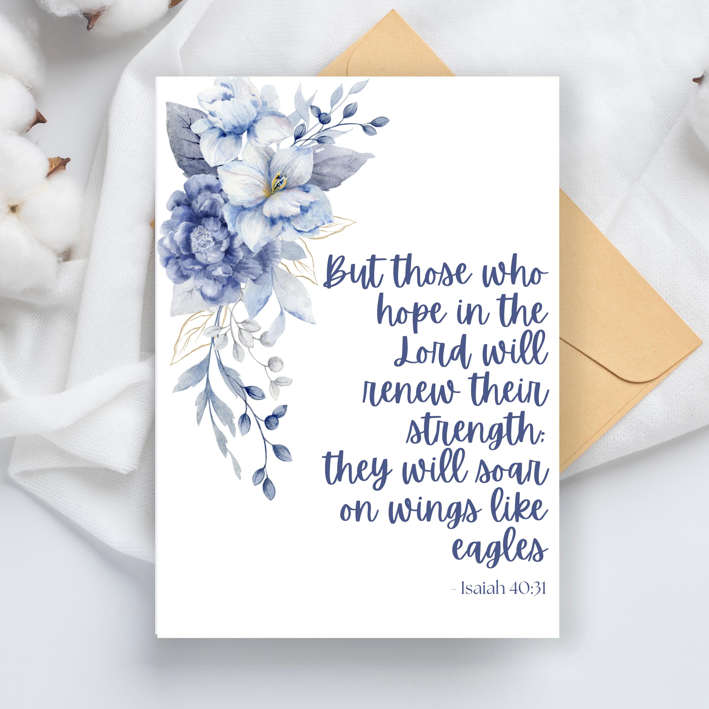 Printable Christian Foldable Birthday Card With Bible Verse Set of 6 ...