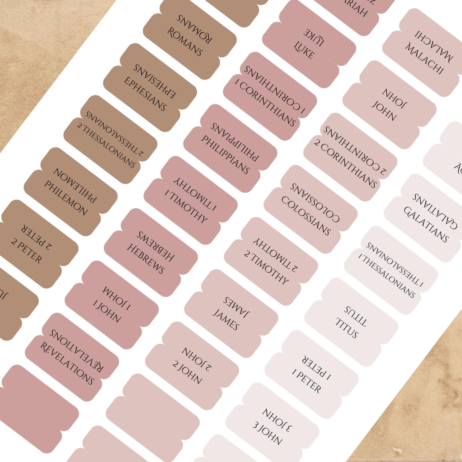 Printable Coffee Bible Tabs | Bible Journaling | 66 Books of the Bible ...
