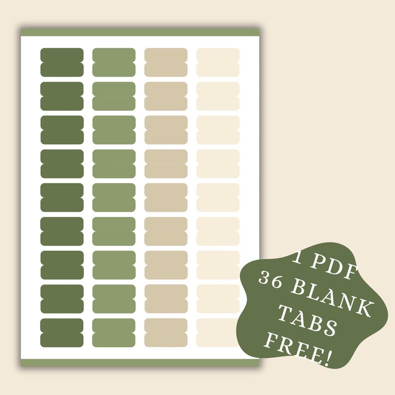 Printable Green Beige Bible Tabs | Bible Journaling | 66 Books of the ...