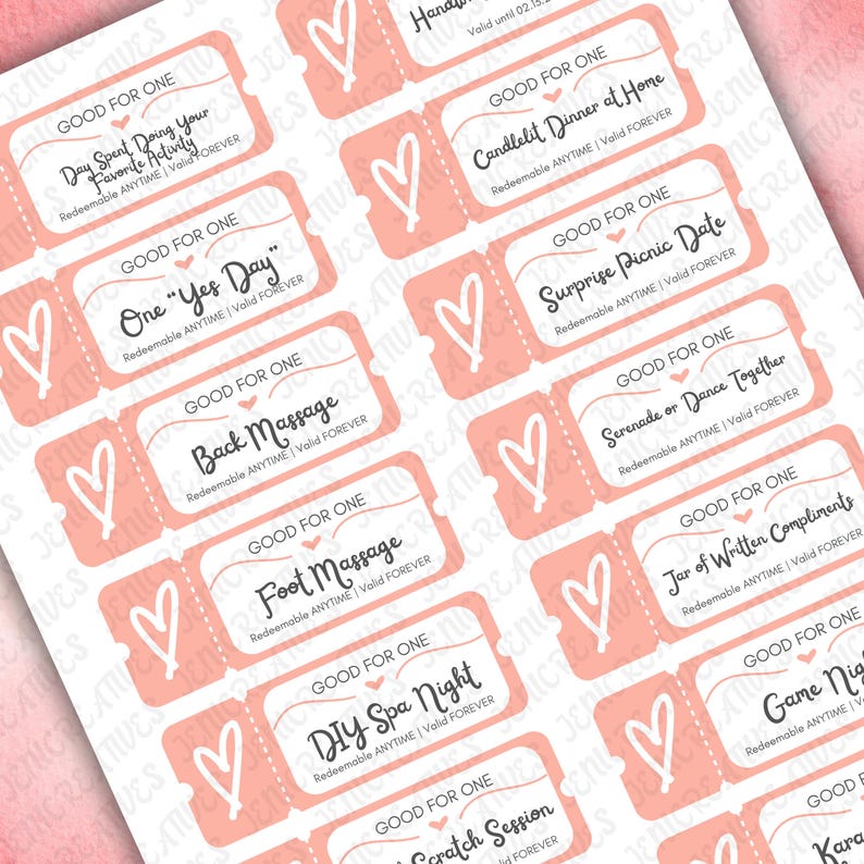 Printable and Editable DIY Love Coupons | Unique Gift Ideas | Husband ...