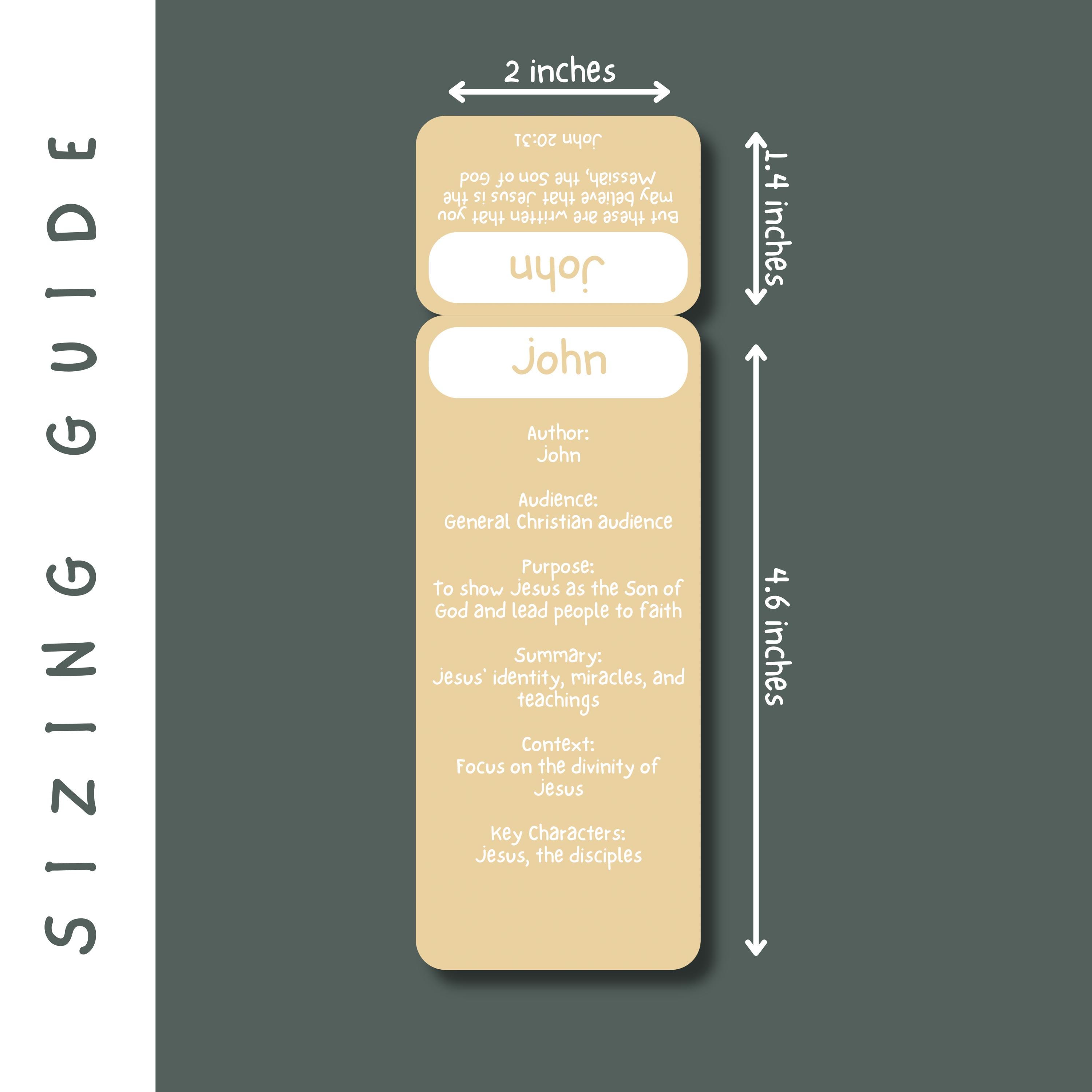 Printable Foldable Bible Book Summary Bookmarks | 66 Books of the Bible ...
