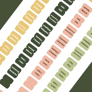 Printable Spring Bible Tabs | Bible Journaling | 66 Books of the Bible ...