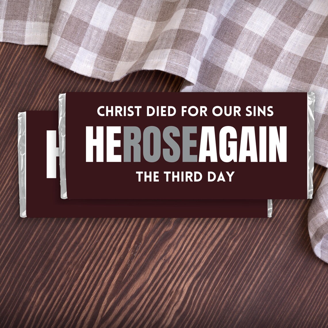 Printable Chocolate Bar Wrapper With Bible Verses | Easter Candy Bar ...