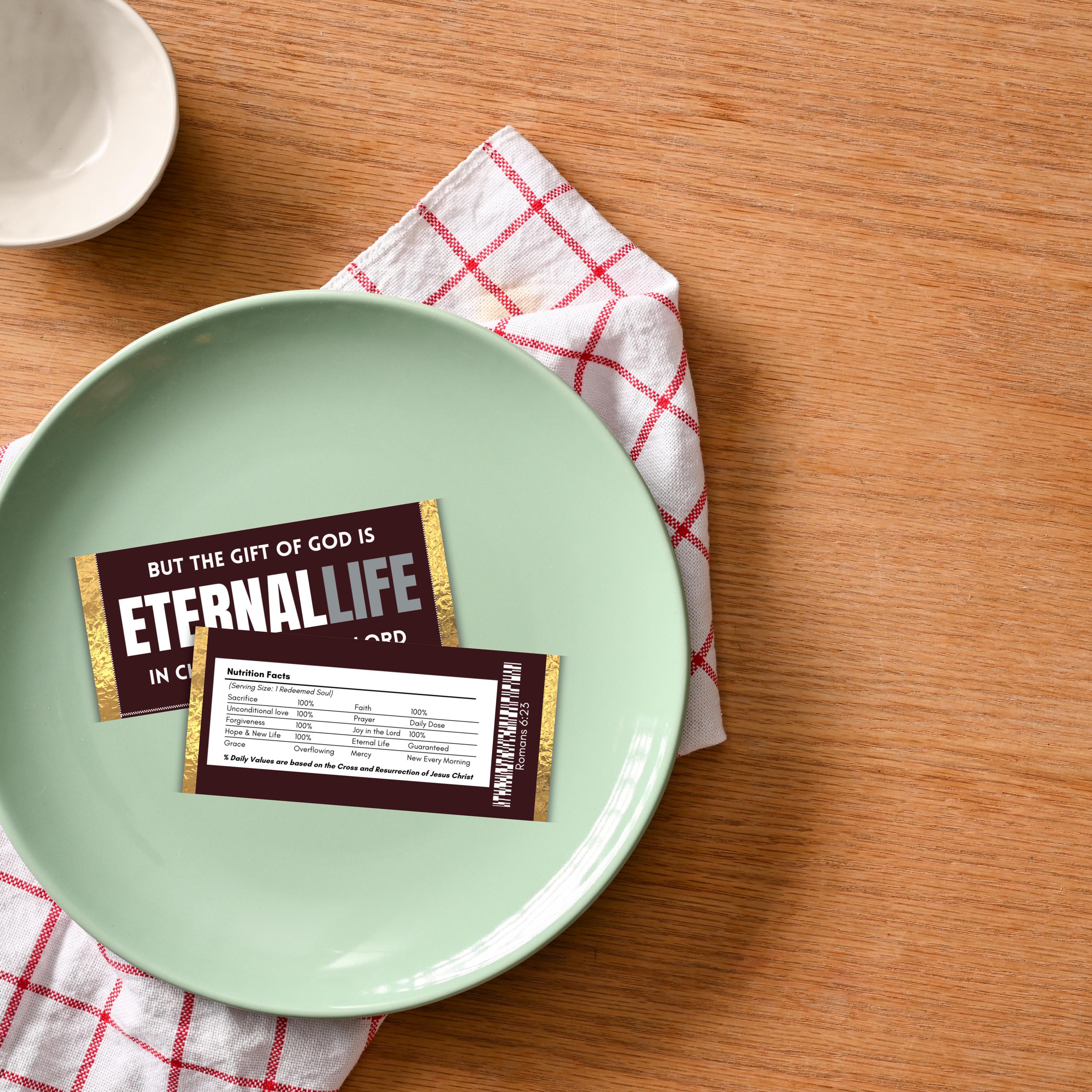 Printable Mini Chocolate Bar Wrapper With Bible Verses | Scripture ...