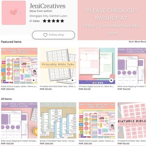 Bible Verses Weekly Planner | Printable | Colorful Pastel | Verse of ...