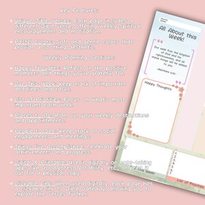 Bible Verses Weekly Planner | Printable | Colorful Pastel | Verse of ...