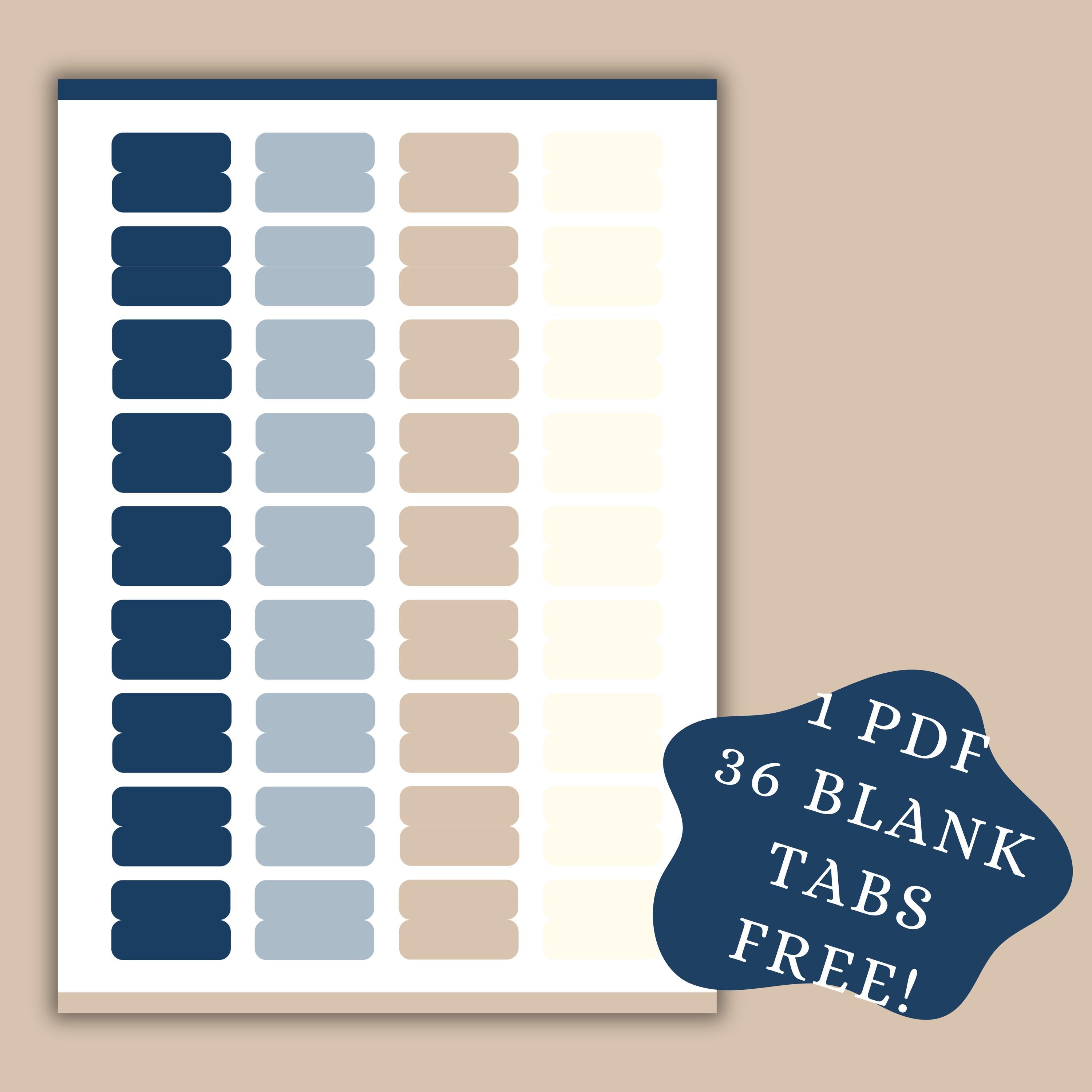 Printable Blue Cream Bible Tabs | Bible Journaling | 66 Books of the ...