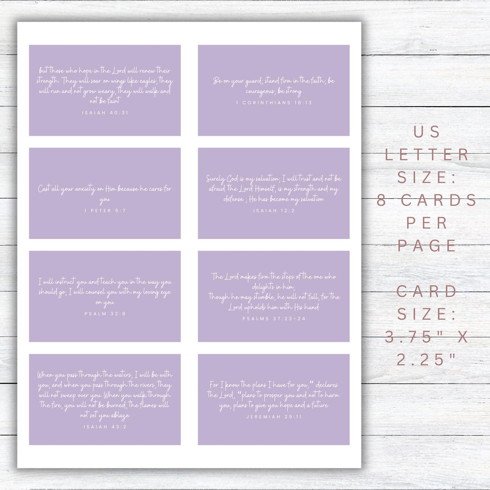 80 Bible Verse Cards Pastel Memory Verse Christian Journaling Mini ...