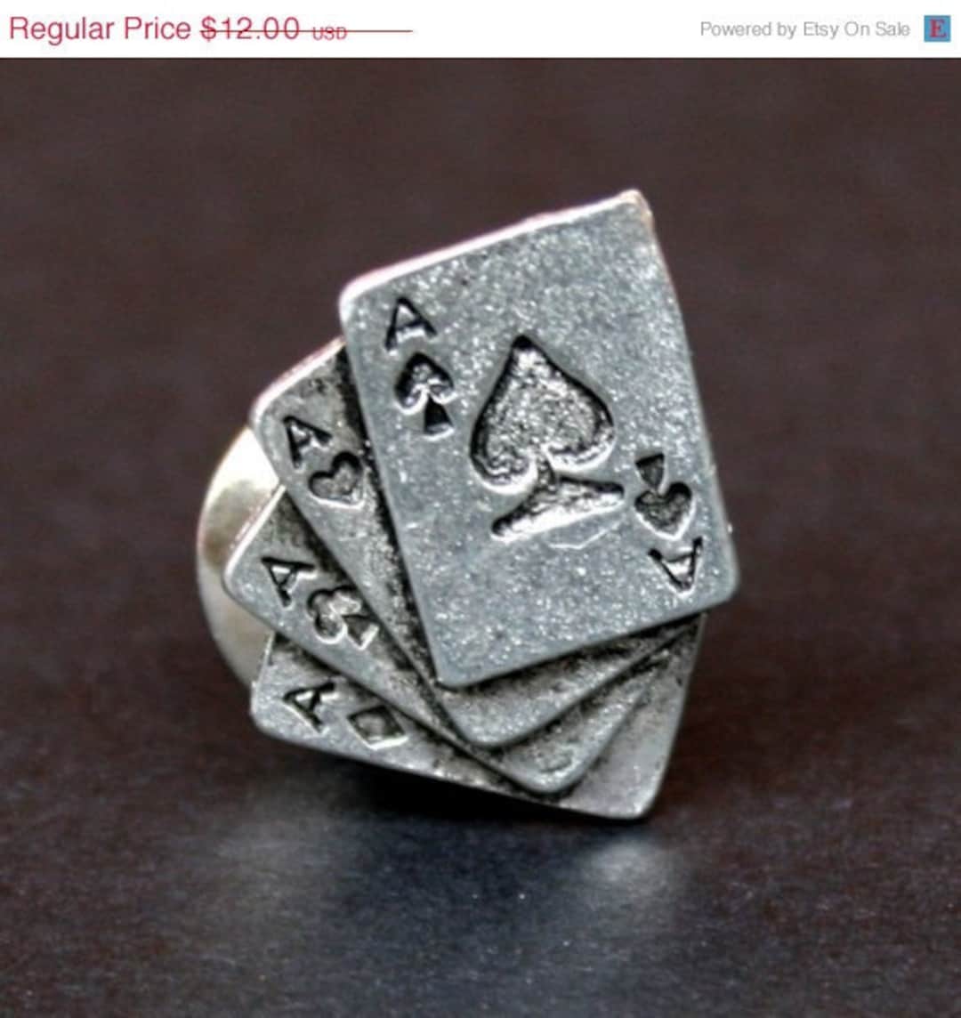 Tie Tack - Playing Cards, Aces - Etsy