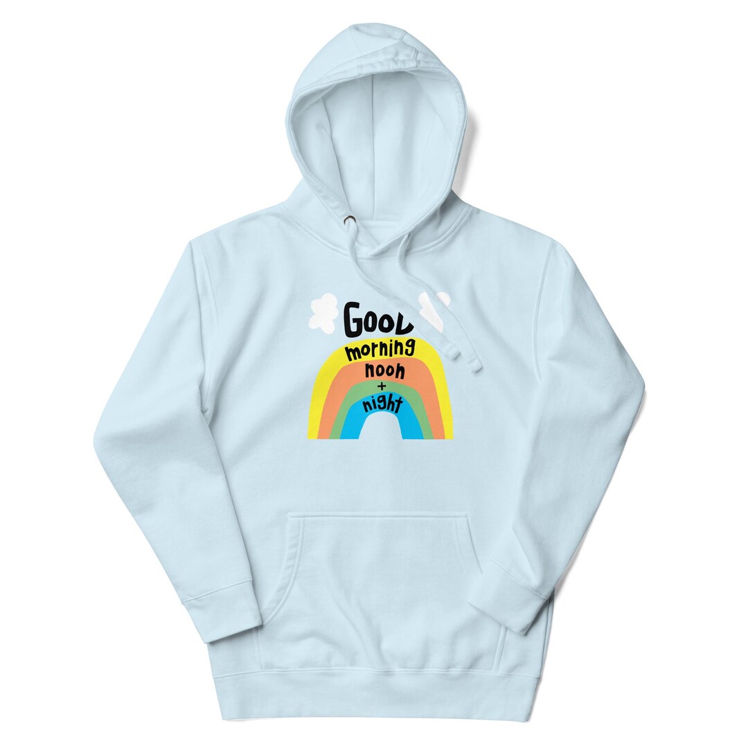 Good Morning Noon Night Rainbow Unisex Hoodie - Etsy