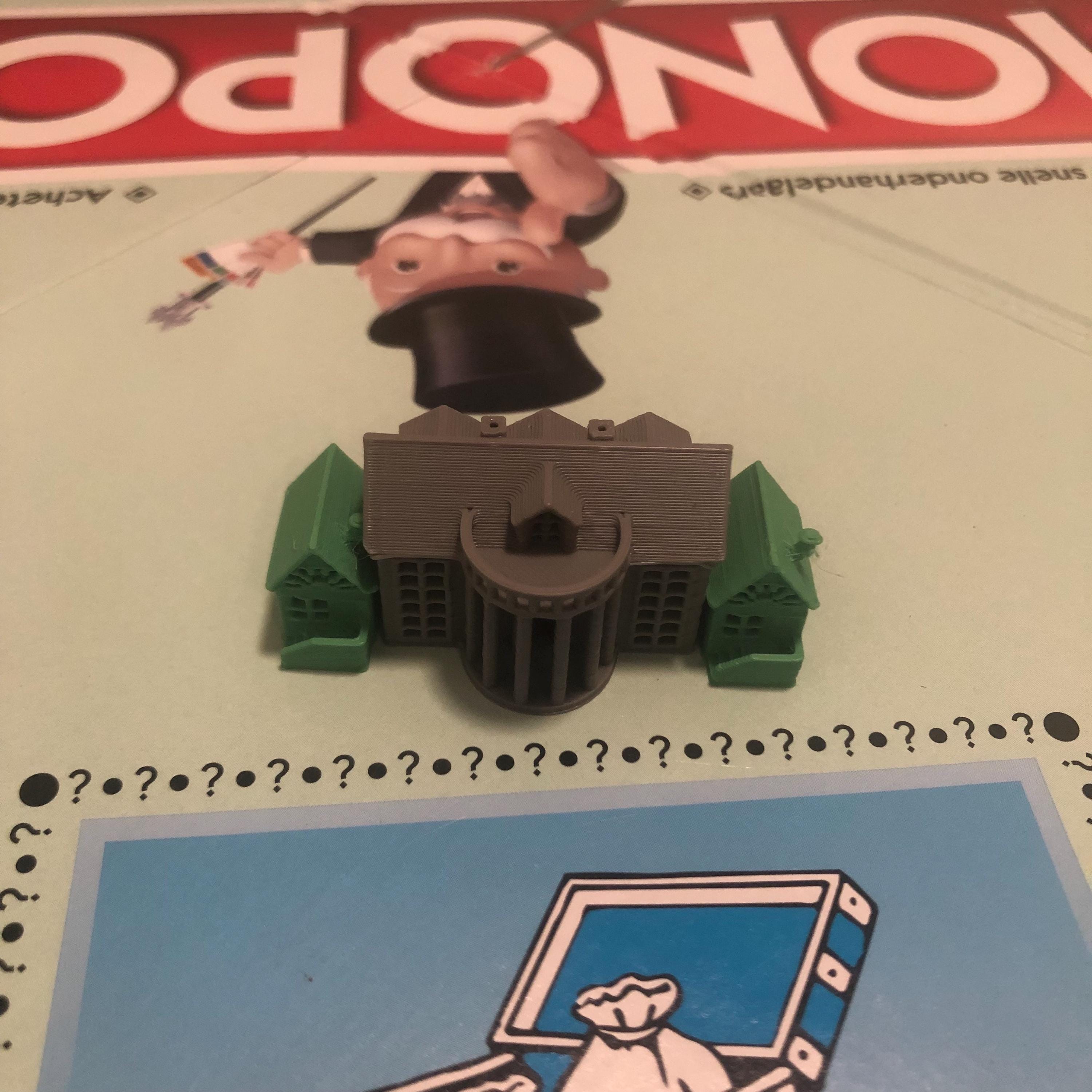 Monopoly House and Hotel 3D Printed Monopoly Buildings - 32 Houses ...