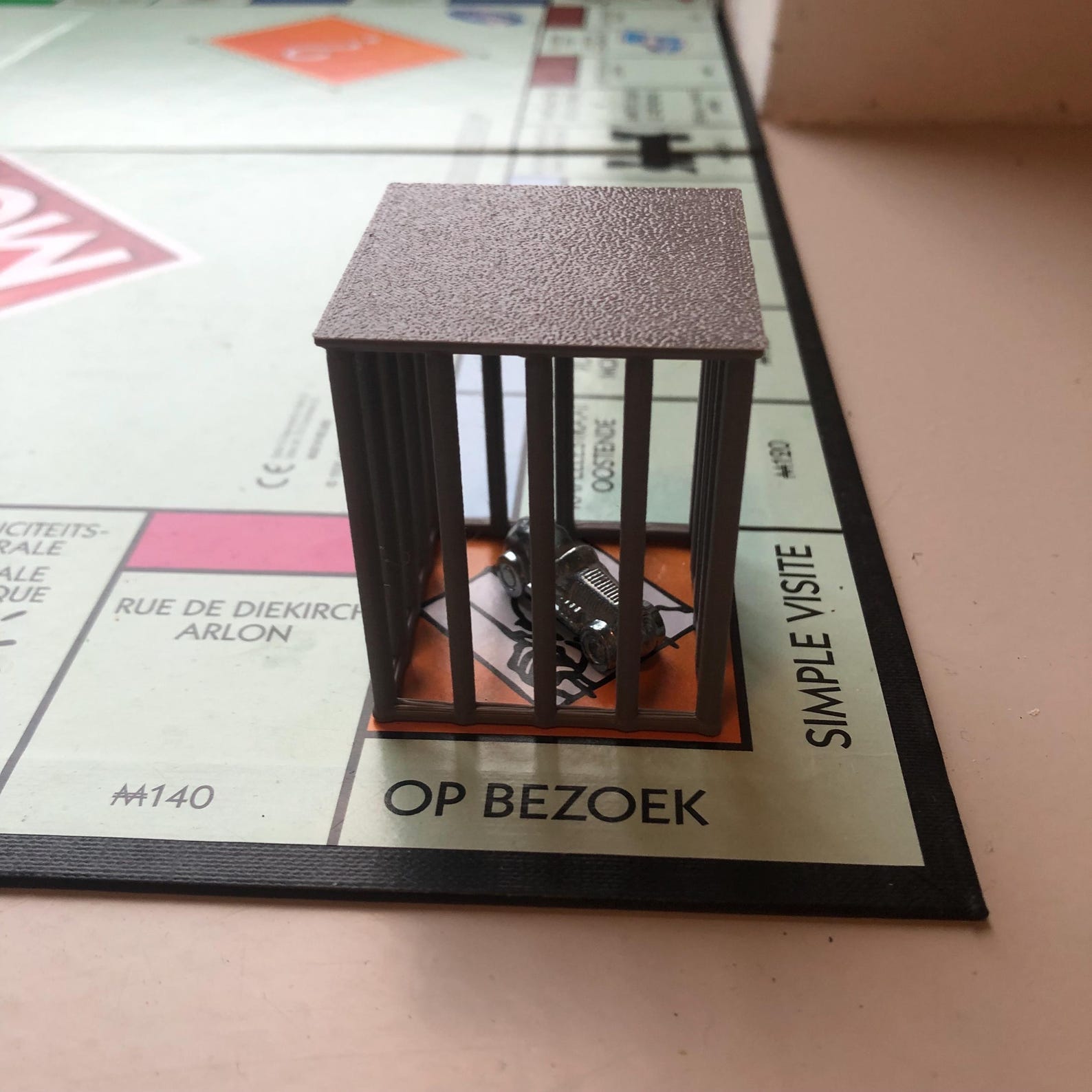 Monopoly Jail Upgrade 3D Printed Monopoly Prison - Cell for Monopoly ...