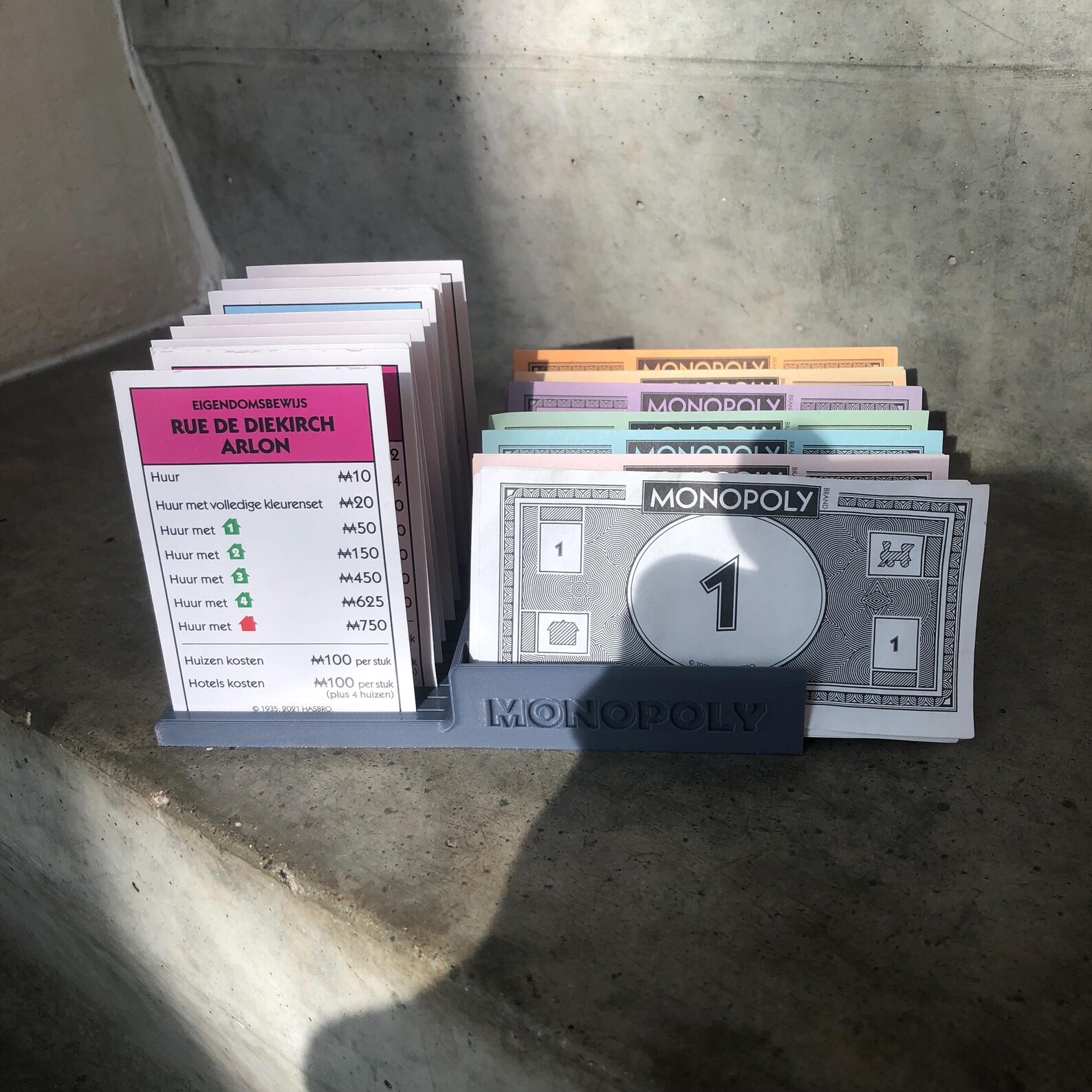 Monopoly In-game Organizer - Monopoly Card and Cash Holder - Easy ...