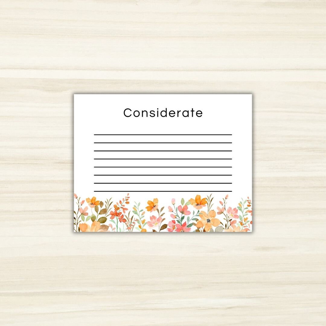 Value Notecards, Teaching Tool, Family Cards, Teaching Cards, Family ...