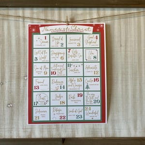 Names of Christ Printable, Christmas Countdown, Advent Calendar ...