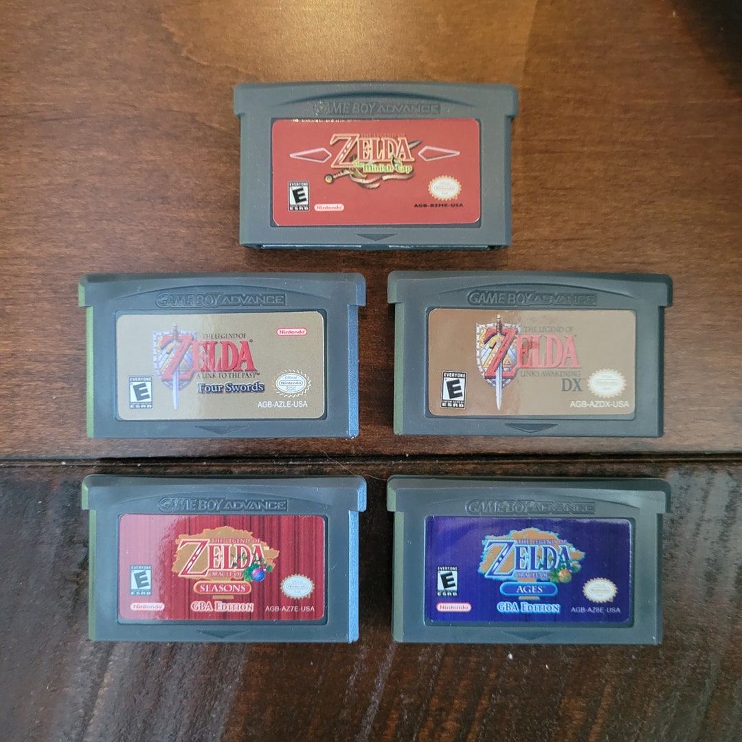 Zelda Games GBA Gameboy Color Advance 4 Swords Links Awakening DX ...
