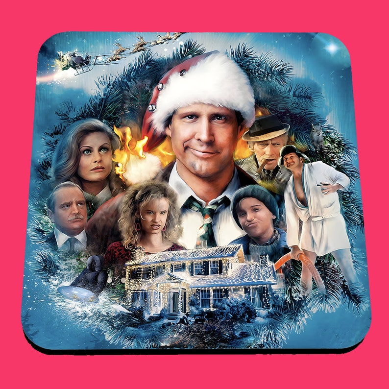 Hilarious Christmas Vacation Movie Coasters for Iconic Scenes Christmas ...