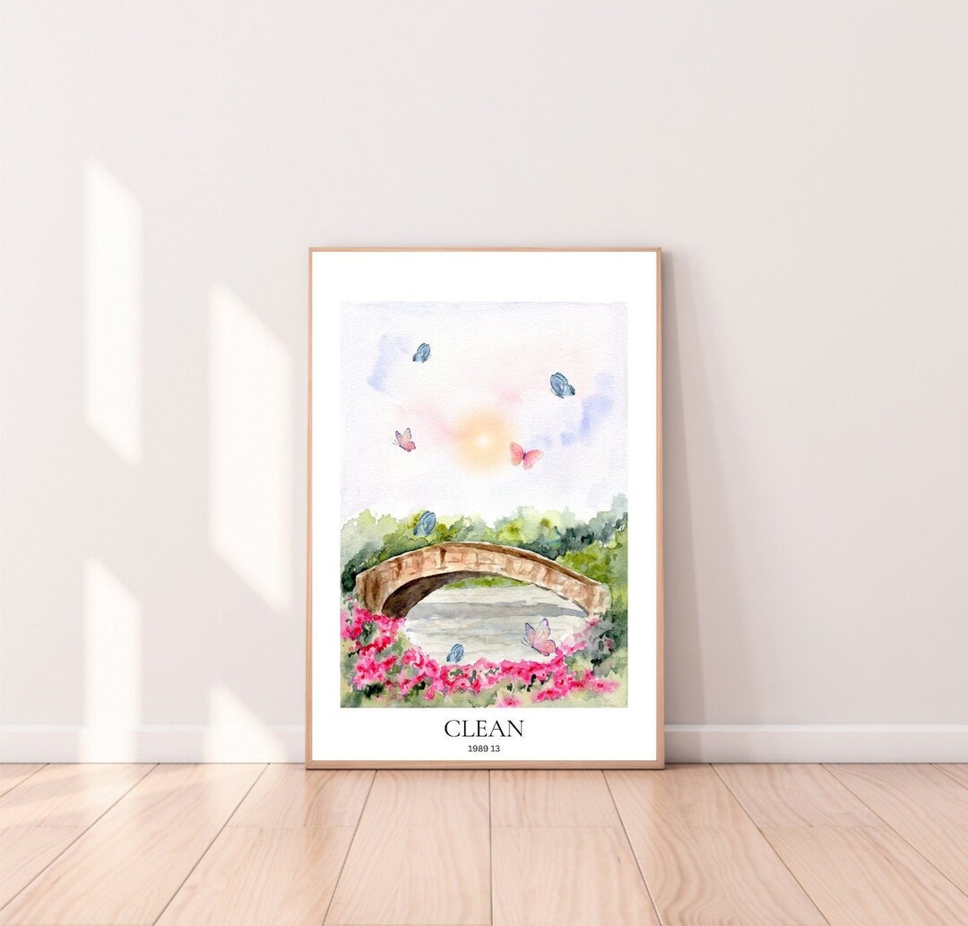 Clean 1989 Poster Printable Wall Art Digital Download Print at Home ...