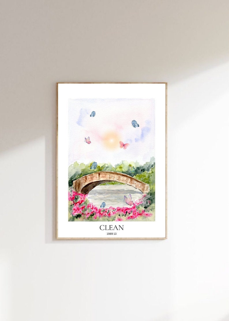 Clean 1989 Poster Printable Wall Art Digital Download Print at Home ...