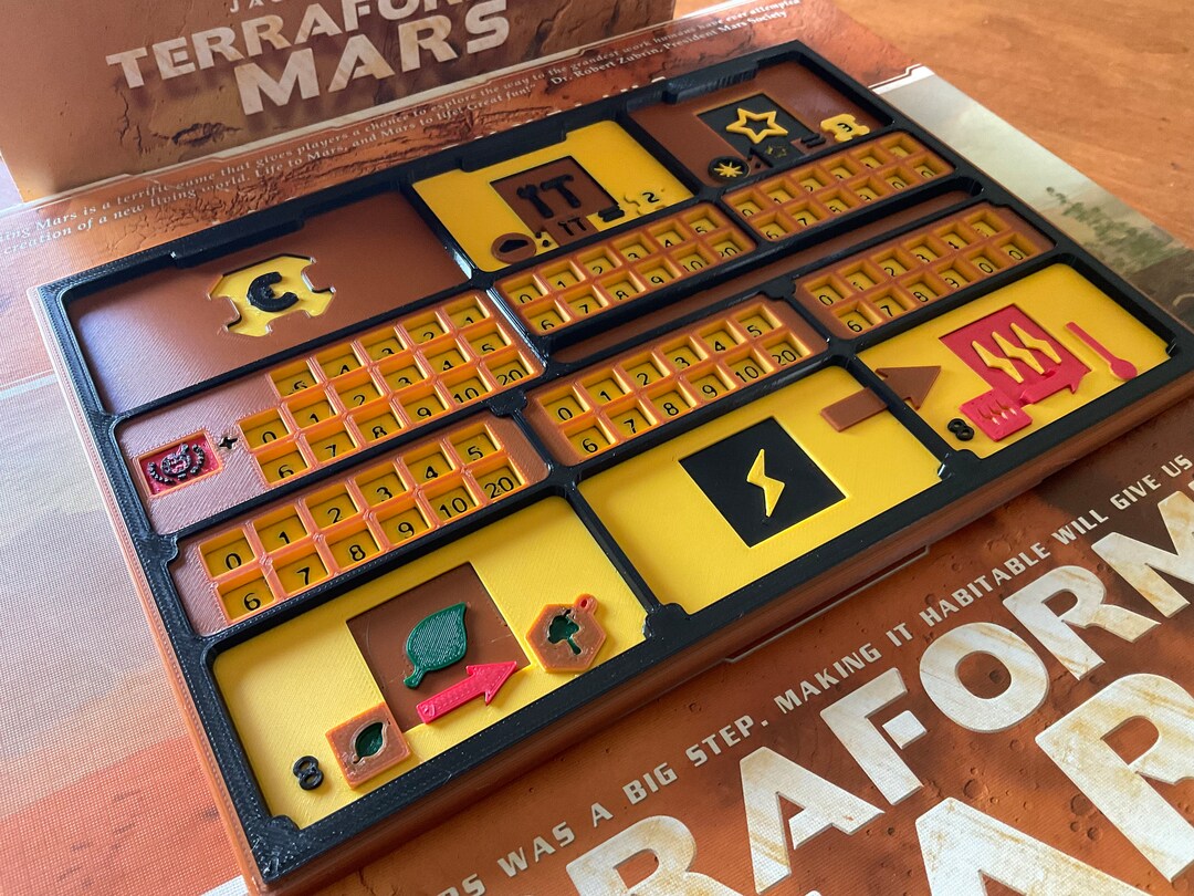 3d Printed Terraforming Mars Player Board - Etsy Australia