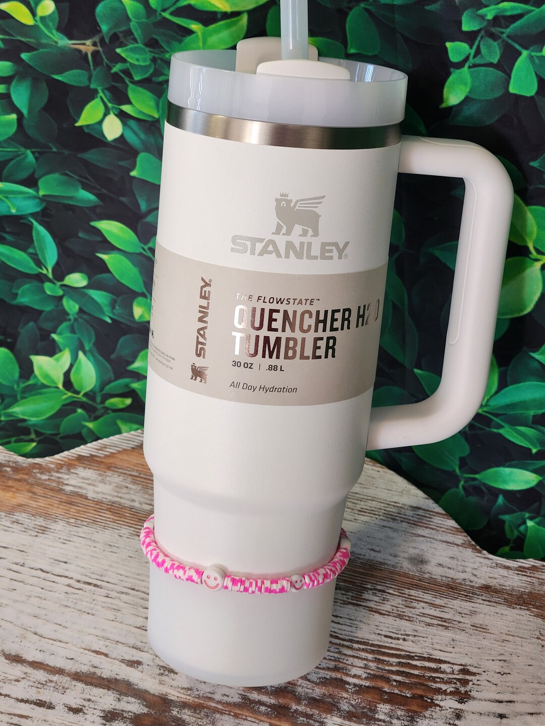 Stanley Cup Bracelets Pink Smiley Face - Etsy