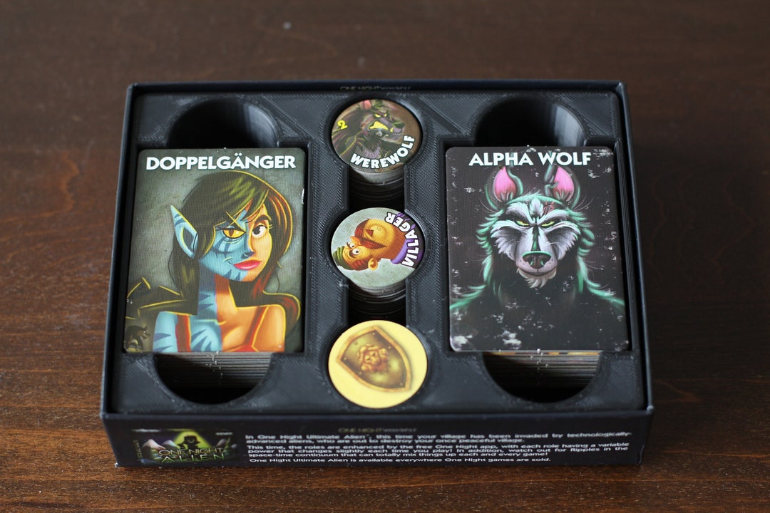 One Night Werewolf + Daybreak Expansion Game Insert/organizer 3D ...