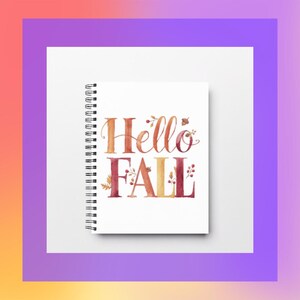 Hello Fall Clipart High Resolution PNG File With Transparent Background ...