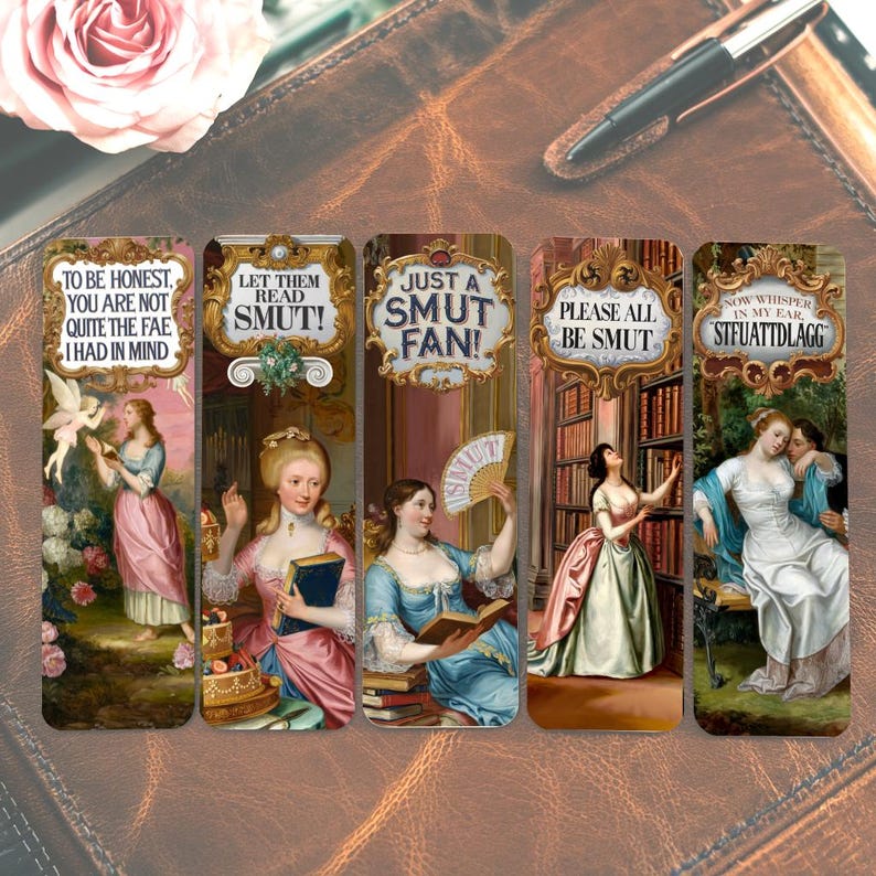 Smut Bookmark PNG Rococo Set of 10 High Resolution Files and 2 PDF ...