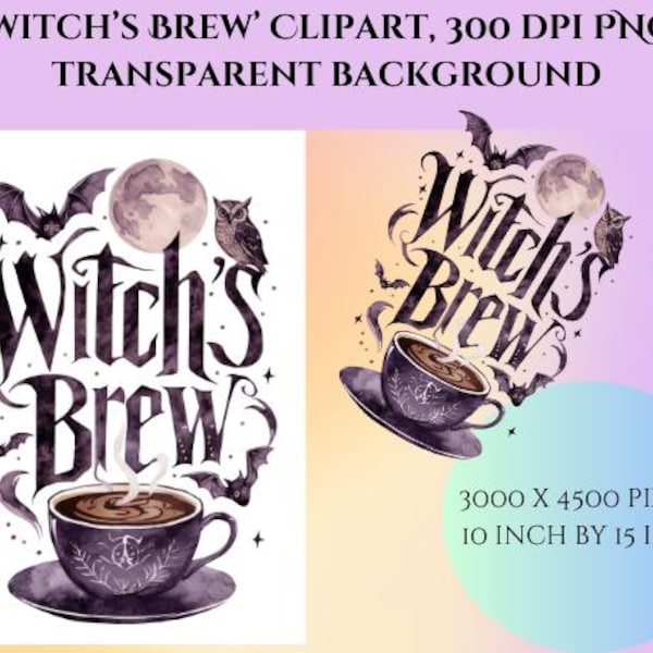 Witches Brew Clipart - Etsy