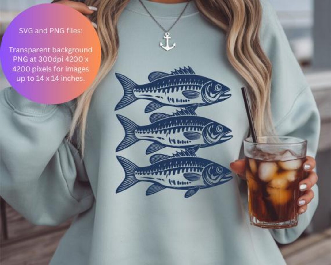 Sardine Print SVG and PNG, High Resolution File With Transparent ...