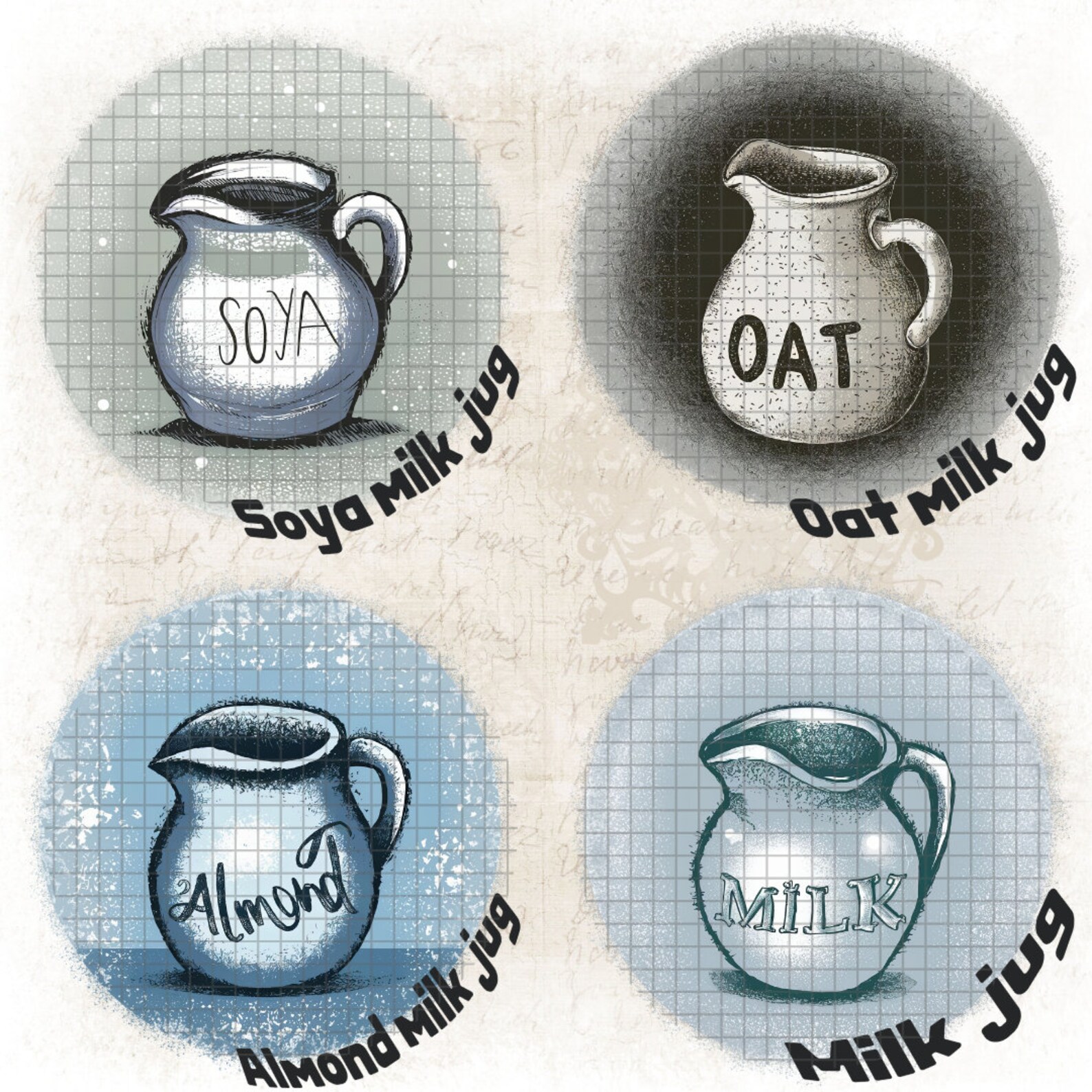 Coffee Shop Clip Art Set 23 High Resolution PNG Files With Transparent ...