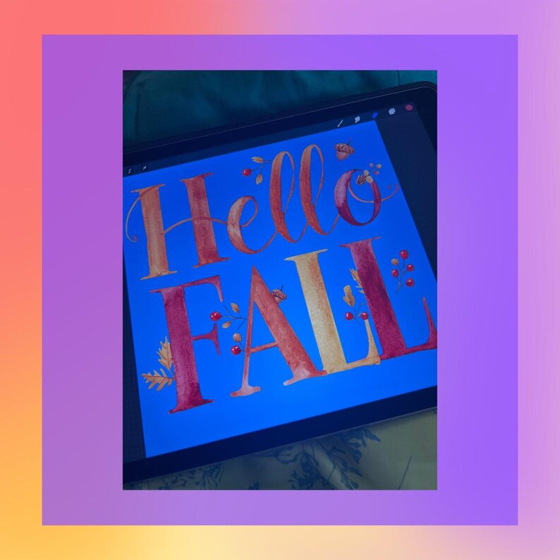 Hello Fall Clipart High Resolution PNG File With Transparent Background ...