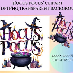 Hocus Pocus Clipart High Resolution PNG File With Transparent ...