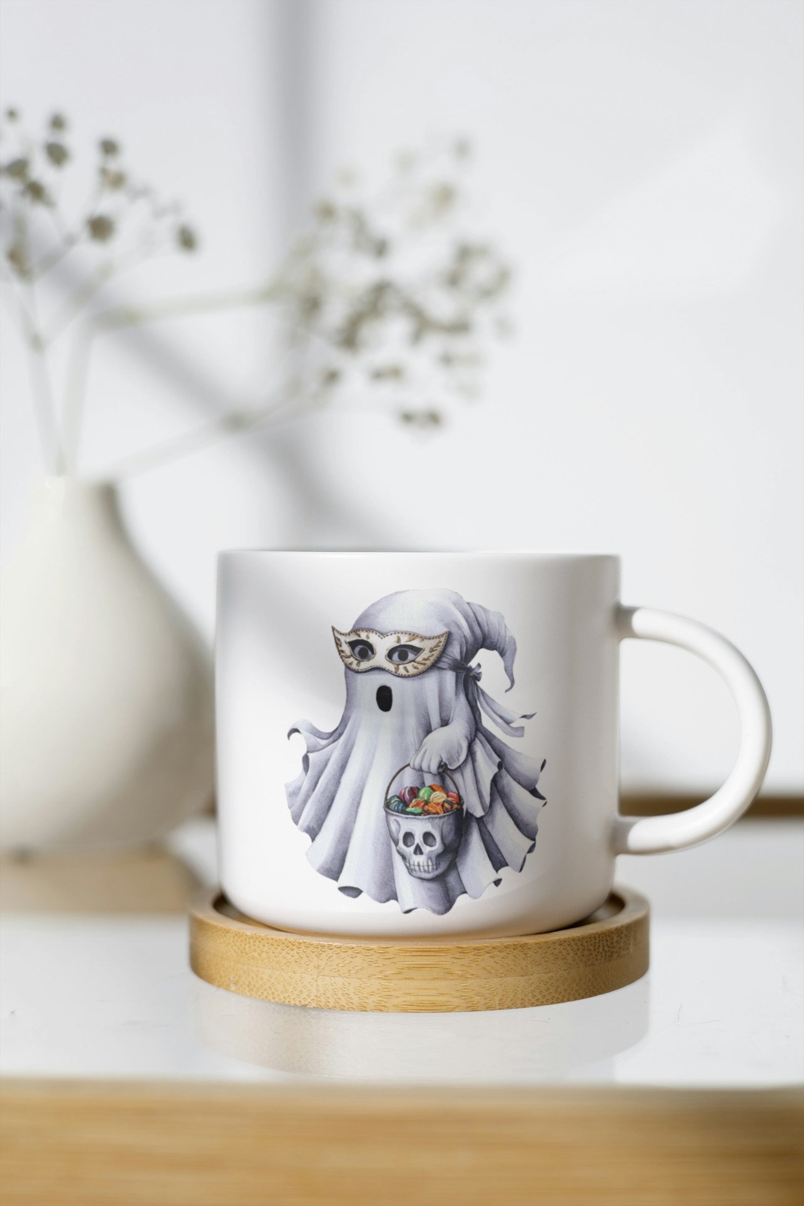 Cute Ghosts Clip Art Set 18 High Resolution PNG Files With Transparent ...