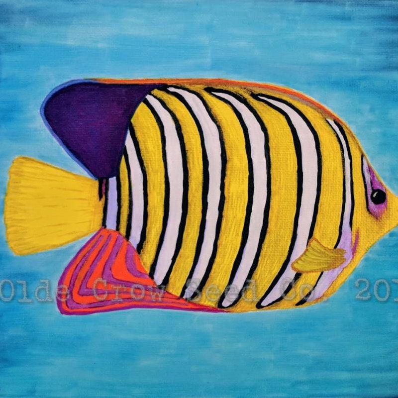 Angelfish Painting - Etsy