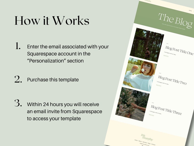 Health Coach Website Template, Squarespace Health and Wellness Website ...