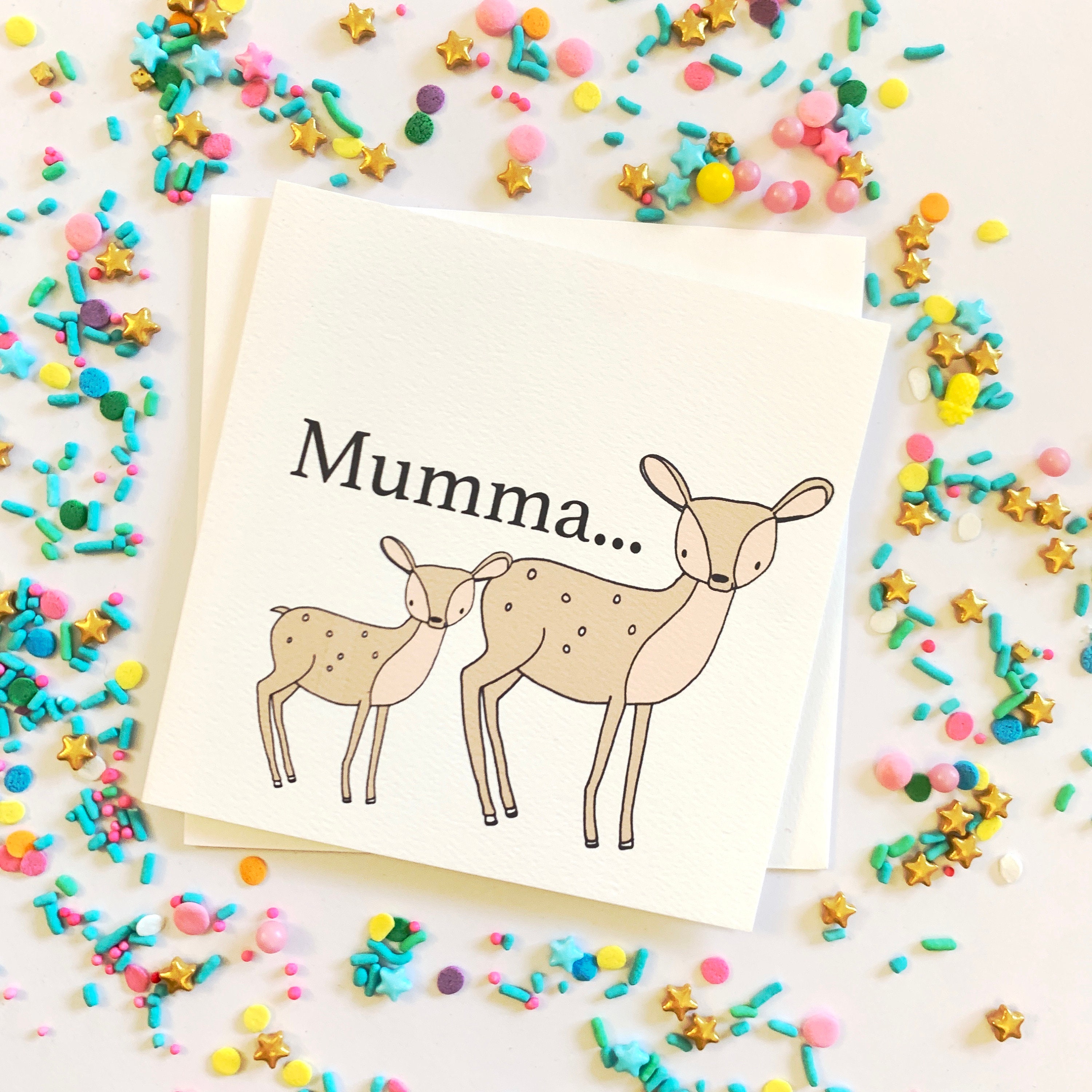 MUMMA DEAR Card Mothers Day Card Mumma Card Mummy Free | Etsy