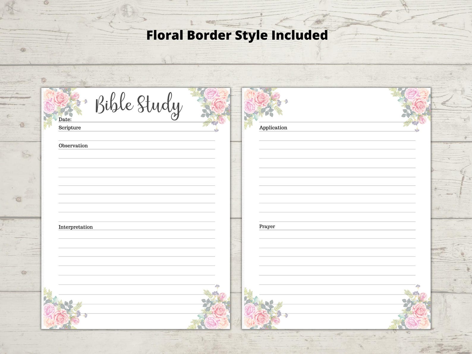 Bible Study Printable, Bible Study Journal, Christian Journal Printable ...