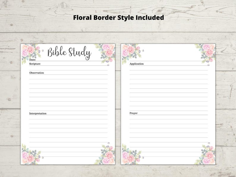 Bible Study Printable, Bible Study Journal, Christian Journal Printable ...