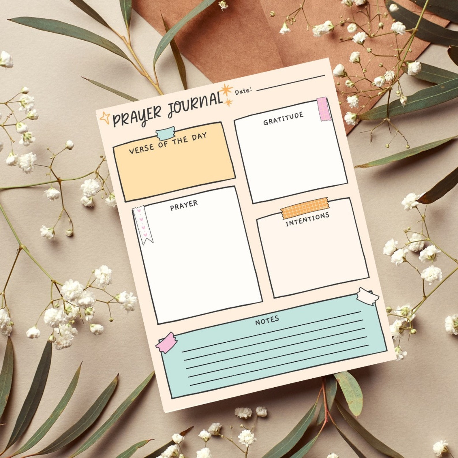 Prayer Journal Printable | Gratitude Journal | Prayer Journal Digital ...