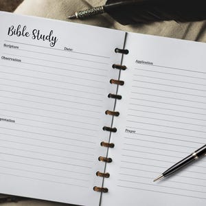 Bible Study Printable, Bible Study Journal, Christian Journal Printable ...